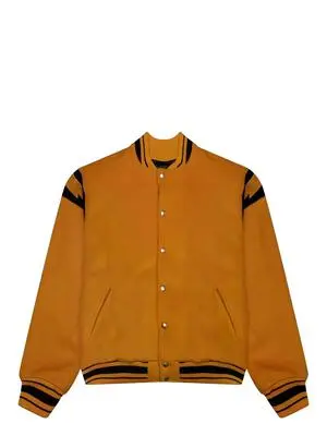 Rhude Logo-detail Bomber Jacket - Yellow