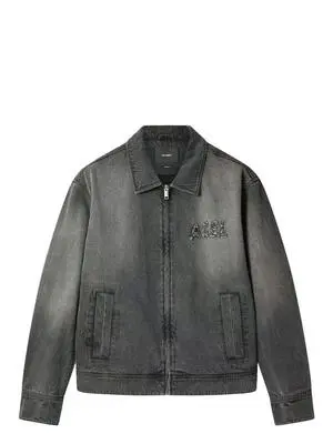 Axel Arigato Denim Zip-up Jacket - Grey