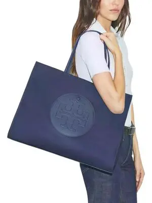 Tory Burch Ella Logo-embossed Tote Bag - Blue