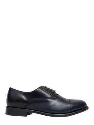SOMMET Lace-up Cap-toe Oxford Shoes - Blue