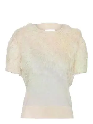 MAISON MARGIELA Fluffy Crew-neck Top - Neutrals