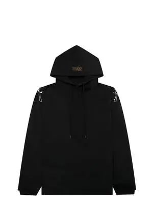 Raf Simons Washed Distressed Hoodie - Black