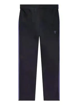 SOUTH2 WEST8 Embroidered-stripe Track Pants - Black