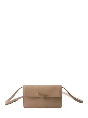 Prada Emblème Flap Mini Bag - Brown