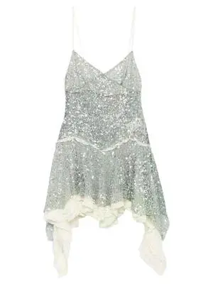 SIEDRES Miley Sequin Lace Dress - Green