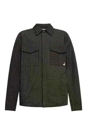 Moschino Checked Shirt Jacket - Black