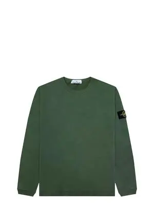 Stone Island Crew-neck Sweatshirt With Compass Badge - Green