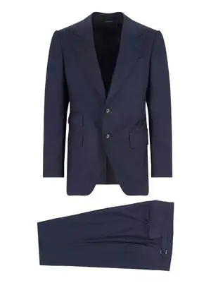 TOM FORD Single-breasted Suit - Blue