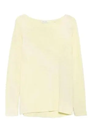Marc O'polo Long-sleeve Boatneck T-shirt - Yellow