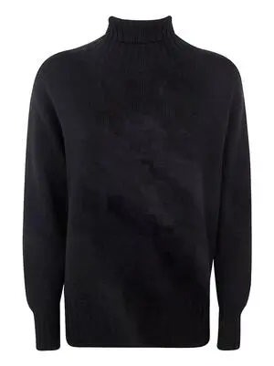 DRUMOHR Turtleneck Wool Sweater - Black