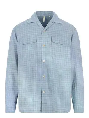 SUNFLOWER Pocket Check Shirt - Blue