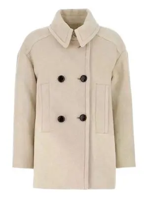 Isabel Marant Fiby Coat - Neutrals