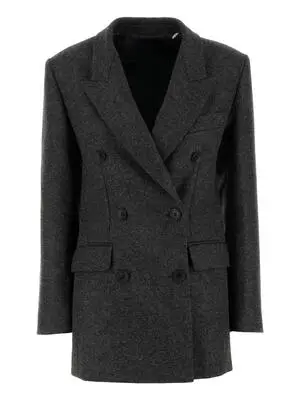 Isabel Marant Isidora Wool Coat - Grey