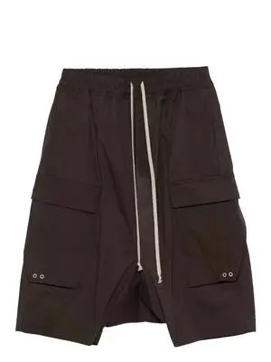 Rick Owens Drawstring Cargo Shorts - Brown