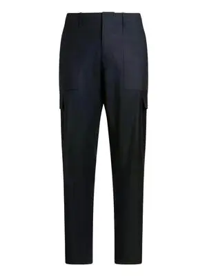 Etro Cargo-pocket Wool Trousers - Blue
