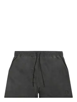 REPRESENT Logo-embroidered Swim Shorts - Black