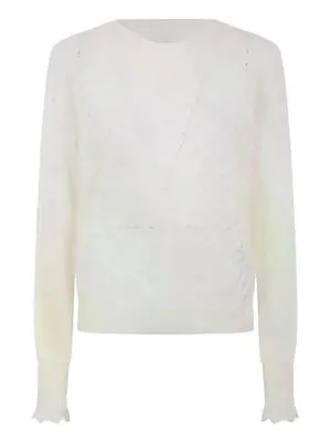 TWINSET Open-knit Sweater - White