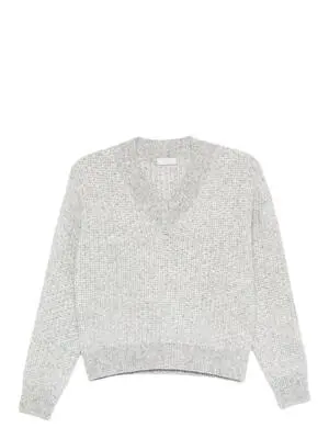 PESERICO V-Neck Long Sleeve Sweater