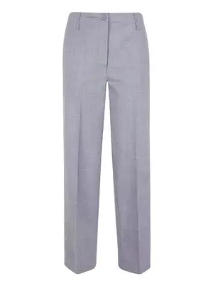 SEMICOUTURE Shelby Pleated Trousers - Grey