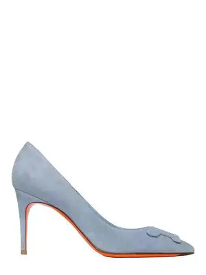 Santoni 85mm Sibille Heeled Pumps - Blue