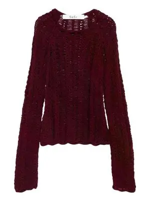 Séfr Open-knit Sweater - Red