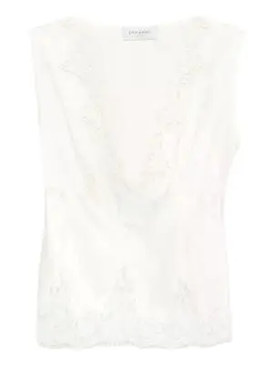 ERMANNO FIRENZE Sleeveless Lace-Trimmed Top