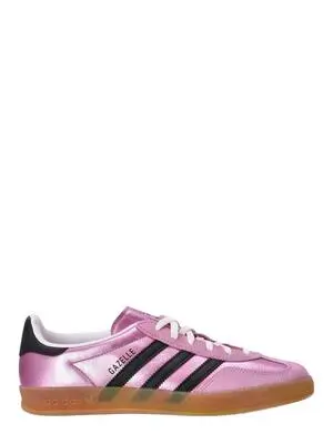 Adidas Gazelle Indoor Metallic Leather Sneakers - Pink