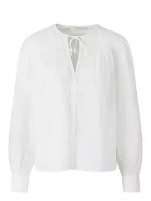 Ulla Johnson Embroidered Lace-insert Blouse - White