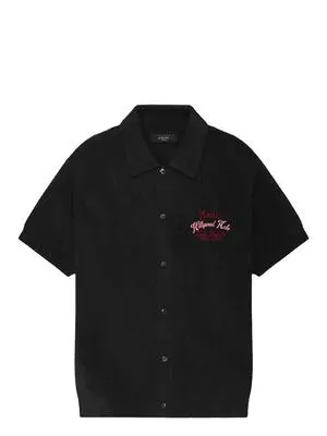 Amiri Embroidered Knitted Shirt - Black