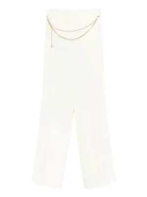 TWINSET Chain-embellished Trousers - Neutrals