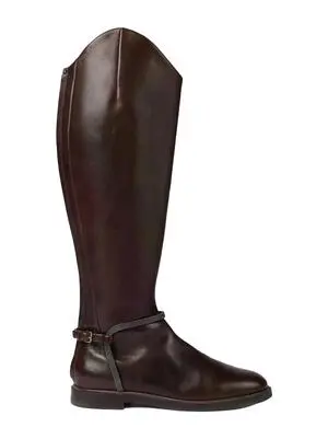 Brunello Cucinelli Buckle-strap Leather Boots - Brown