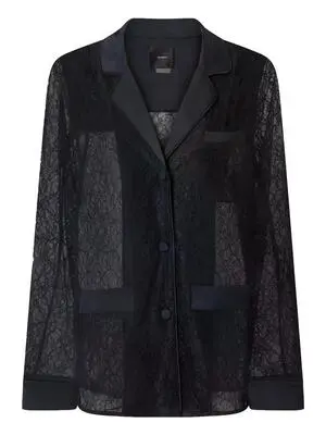 Pinko Lace Panelled Jacket - Black
