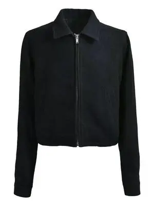 Rick Owens Zip-up Wool Jacket - Black