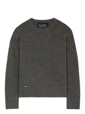 Alanui Crew-neck Cashmere-blend Sweater - Grey