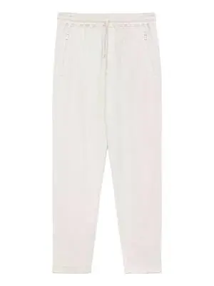 Eleventy Drawstring Zip-pocket Track Pants - Neutrals