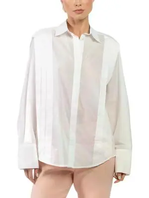 Smythe Pleat-detail Shirt - White