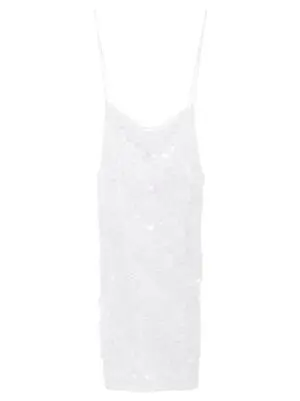 ROBERTA EINER Sequin-embellished Mini Dress - White