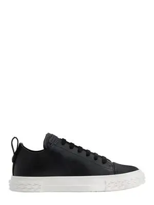 GIUSEPPE ZANOTTI Logo-patch Low-top Sneakers - Black