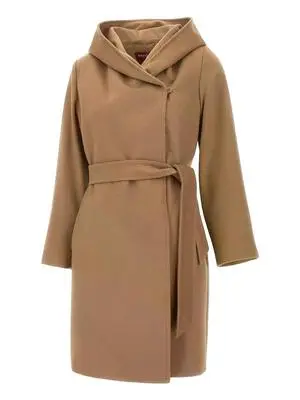 Max Mara Wool Double-breasted Coat - Brown