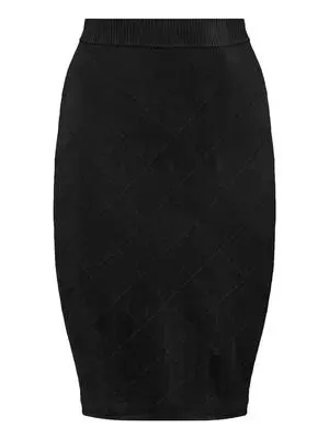 MARCIANO Diamond-pattern Skirt - Black