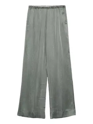 FORTE_FORTE Lurex-detailed Trousers - Green