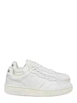 VEJA Leather V-logo Sneakers - White