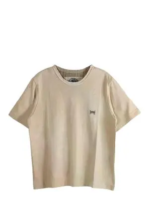 ZIGGY CHEN Speckled Cotton T-shirt - Neutrals