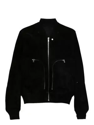 Rick Owens Bauhaus Leather Bomber Jacket - Black
