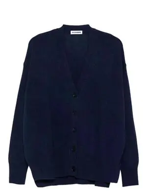 JIL SANDER Button-front Cashmere Cardigan - Blue