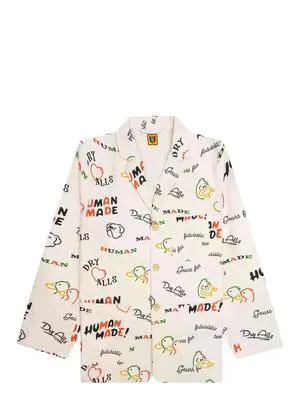HUMAN MADE Graphic-print Shirt Jacket - White