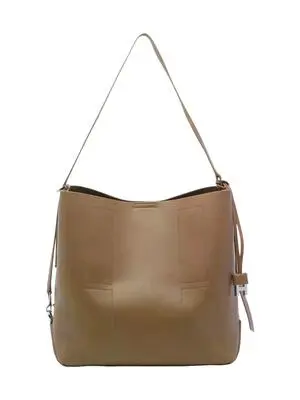 Hogan Hocket Leather Shoulder Bag - Brown