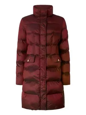 Pinko Quilted High-neck Coat - Red