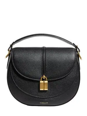 DEMELLIER Small Leather Siena Saddle Bag - Black