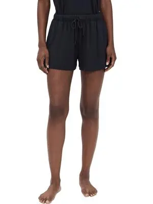 Eberjey Relaxed Jersey Shorts - Black